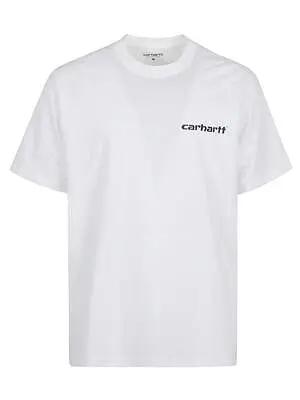 Carhartt Work In Progress Logo Cotton T Shirt - White