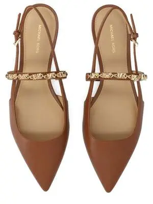 Michael Kors Dina Flex Sling Ballerinas - Brown