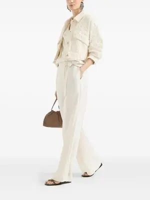 Brunello Cucinelli Linen-blend Trousers