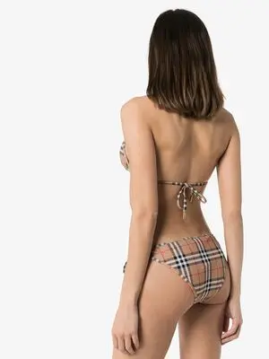 Burberry Vintage Check Triangle Bikini Set