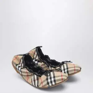 Burberry Logo Flats For Women