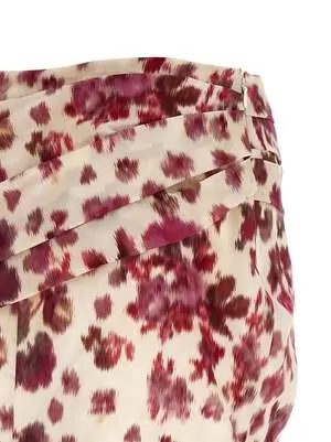 Isabel Marant Ovia Printed Draped Mini Skirt