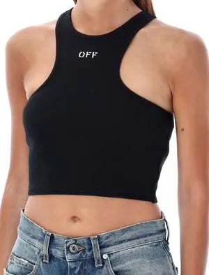 Off White Off Stamp Cropped Top