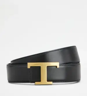 TOD'S T Timeless Reversible Belt - Nero/blu