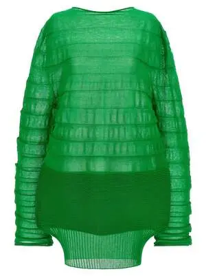 Issey Miyake Moving Knit Top - Green