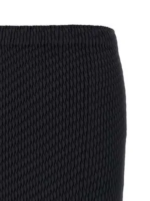 Issey Miyake Pleated Midi Skirt - Black