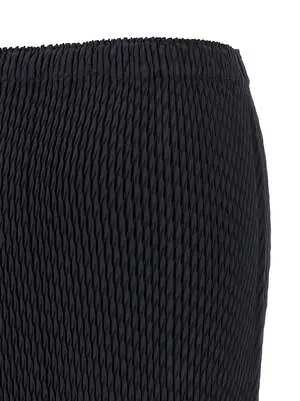 Issey Miyake Pleated Midi Skirt - Black