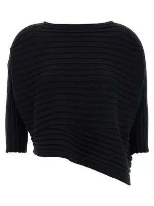 Issey Miyake Asymmetrical Knitwear For Women