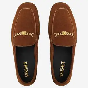 Versace Medusa Suede Loafers