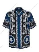Versace Printed Silk Twill Shirt
