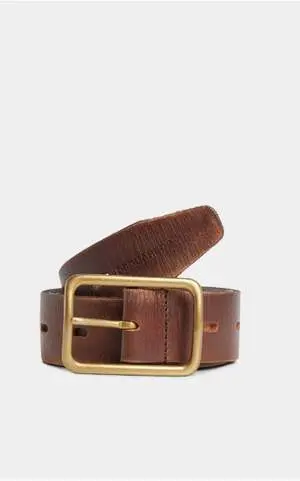 Dsquared2 Buckle Belt - Marrone+ottone Vecchio