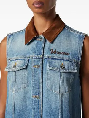 Versace Denim Cotton Dress