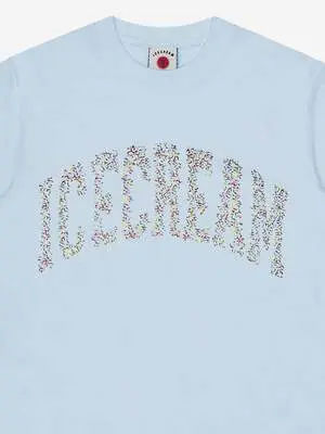 ICECREAM Cotton T Shirt With Logo - Light Blue