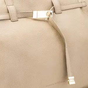 Benedetta Bruzziches Mame Weekend Leather Bag - Ivory