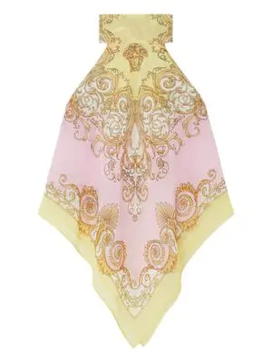 Versace Barocco Print Top - Pink