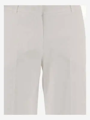 QL2 DONNA Flared Stretch Cotton Trousers