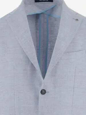 Tagliatore Single-breasted Linen Blend Jacket