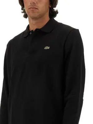 Lacoste Polo With Logo - Black