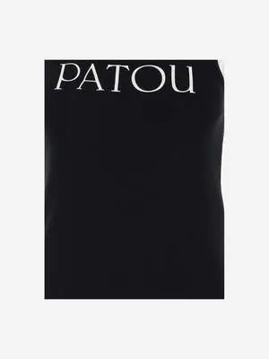PATOU Logo Tank Top - Black