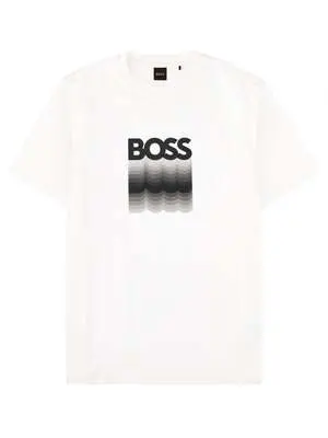 BOSS T Shirt With Logo White