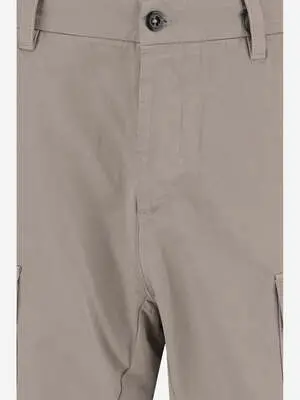 C.P. COMPANY Cotton Trousers With Logo