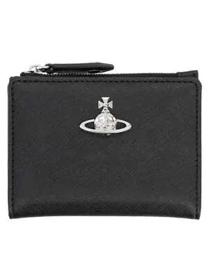 VIVIENNE WESTWOOD Card Holder With 'orb' Detail - Black