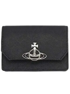 VIVIENNE WESTWOOD Card Holder With 'orb' Detail - Black