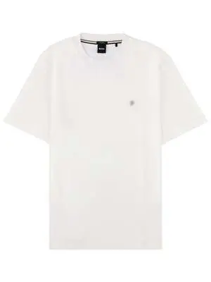 BOSS T Shirt With Logo - White