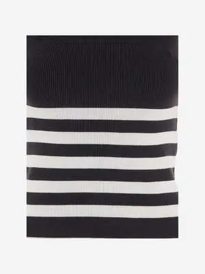 Patou One-shoulder Striped Top