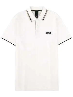 BOSS Polo With Logo - White