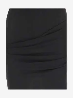 Jacquemus Draped Mini Dress - Black
