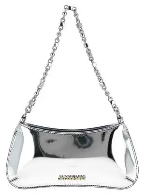 Jacquemus Le Petit Bisou Chaine Shoulder Bag - Silver