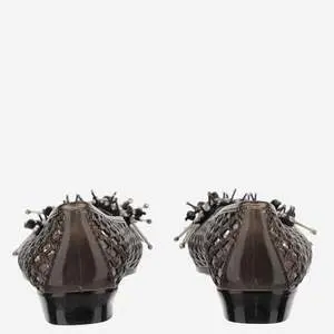 HEAVENLY JELLY Transparent Ballerina Flats With Front Decoration