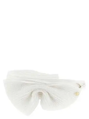 MAISON MICHEL Beth Headband - White
