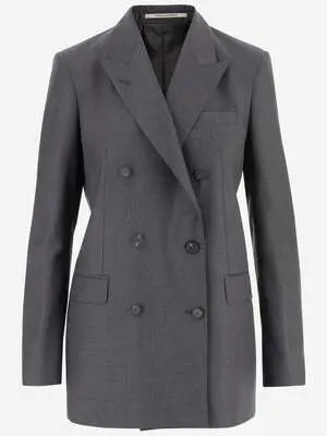 Tagliatore Double Breasted Wool Jacket - Grey