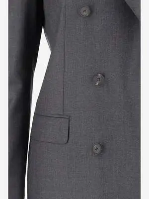 Tagliatore Double Breasted Wool Jacket - Grey