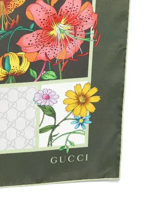 Gucci Printed Silk Foulard