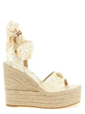 Versace Raffia Espadrilles