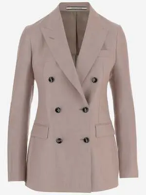 Tagliatore Wool And Silk Blend Jacket - Beige
