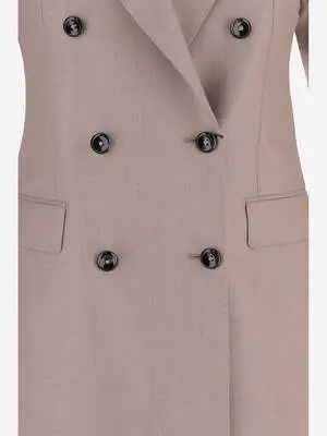 Tagliatore Wool And Silk Blend Jacket - Beige
