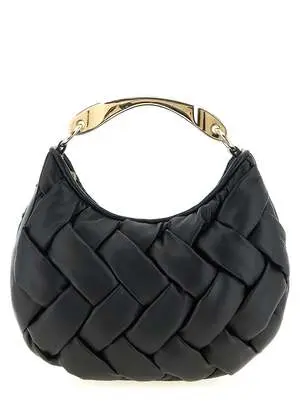 Twin-set Weaved Handbag - Black