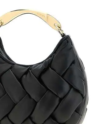 Twin-set Weaved Handbag - Black
