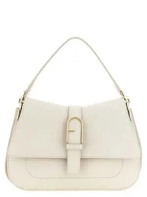 Furla Flow M Shoulder Bag - Beige