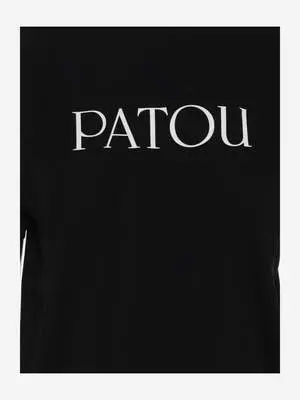 PATOU Cotton T-shirt With Logo - Black