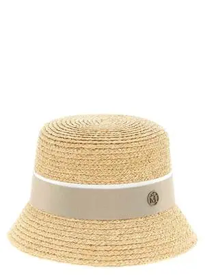 MAISON MICHEL Mini New Kendall Hat - Beige