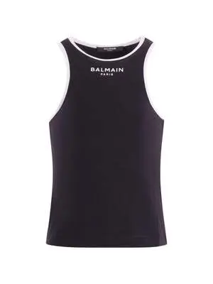 Balmain Tank Top With Logo