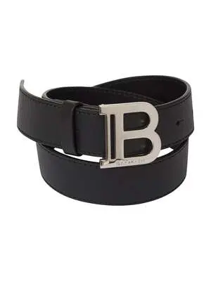 Balmain Belt With Logo - Black