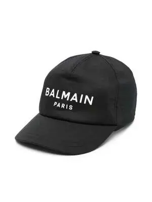 Balmain Cap With Logo - Black