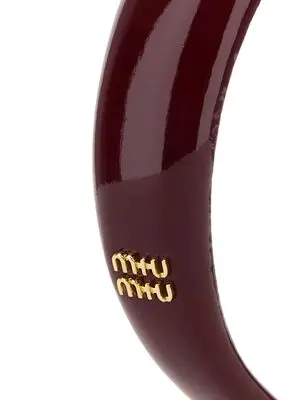 Miu Miu Patent Leather Headband