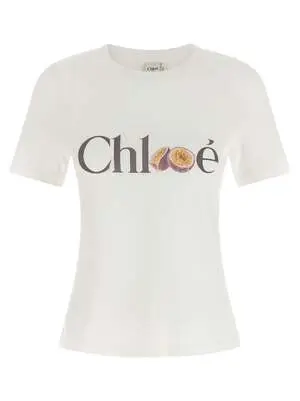 Chloé Printed Cotton T-shirt